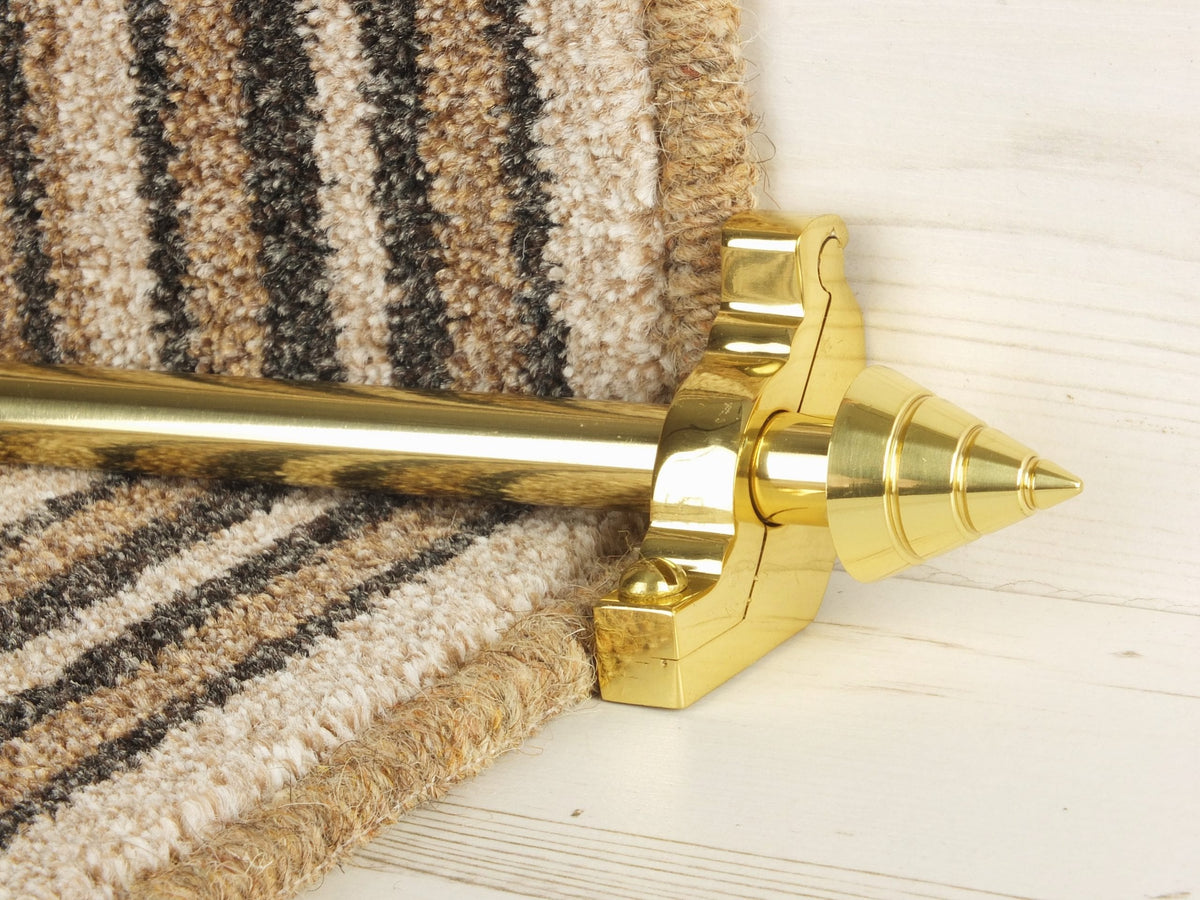Arrow Stair Rods - Polished Brass | Stair Rods Direct