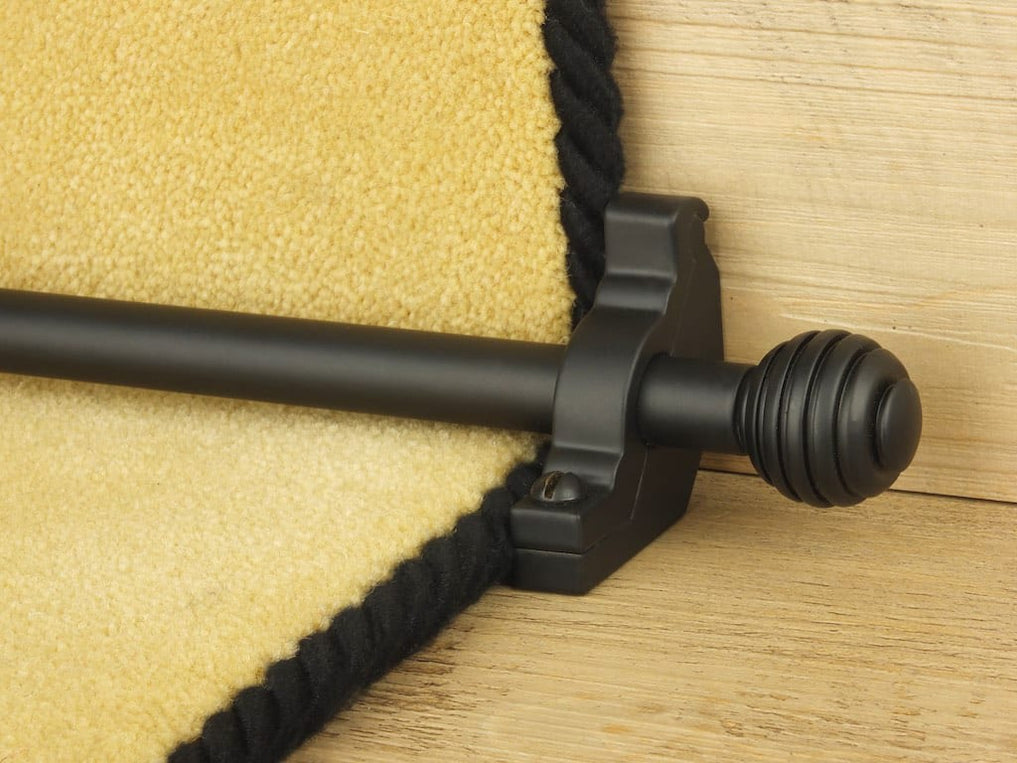 Sphere Stair Rods - Contemporary Black Finish