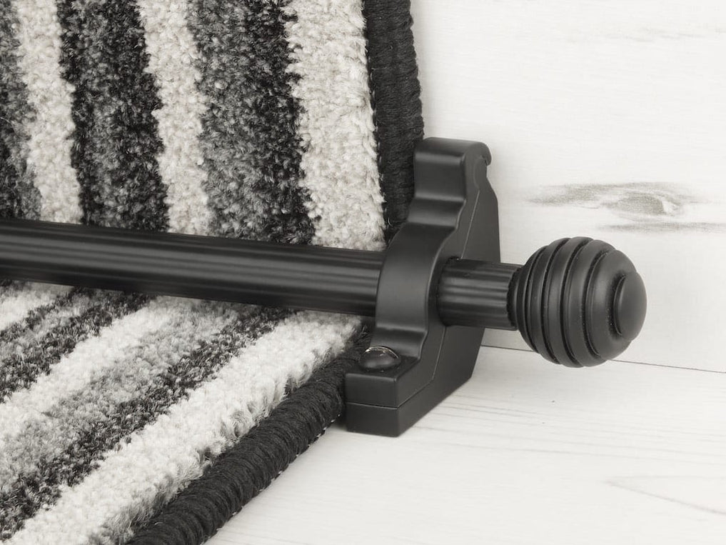 Sphere Stair Rods - Contemporary Black Finish