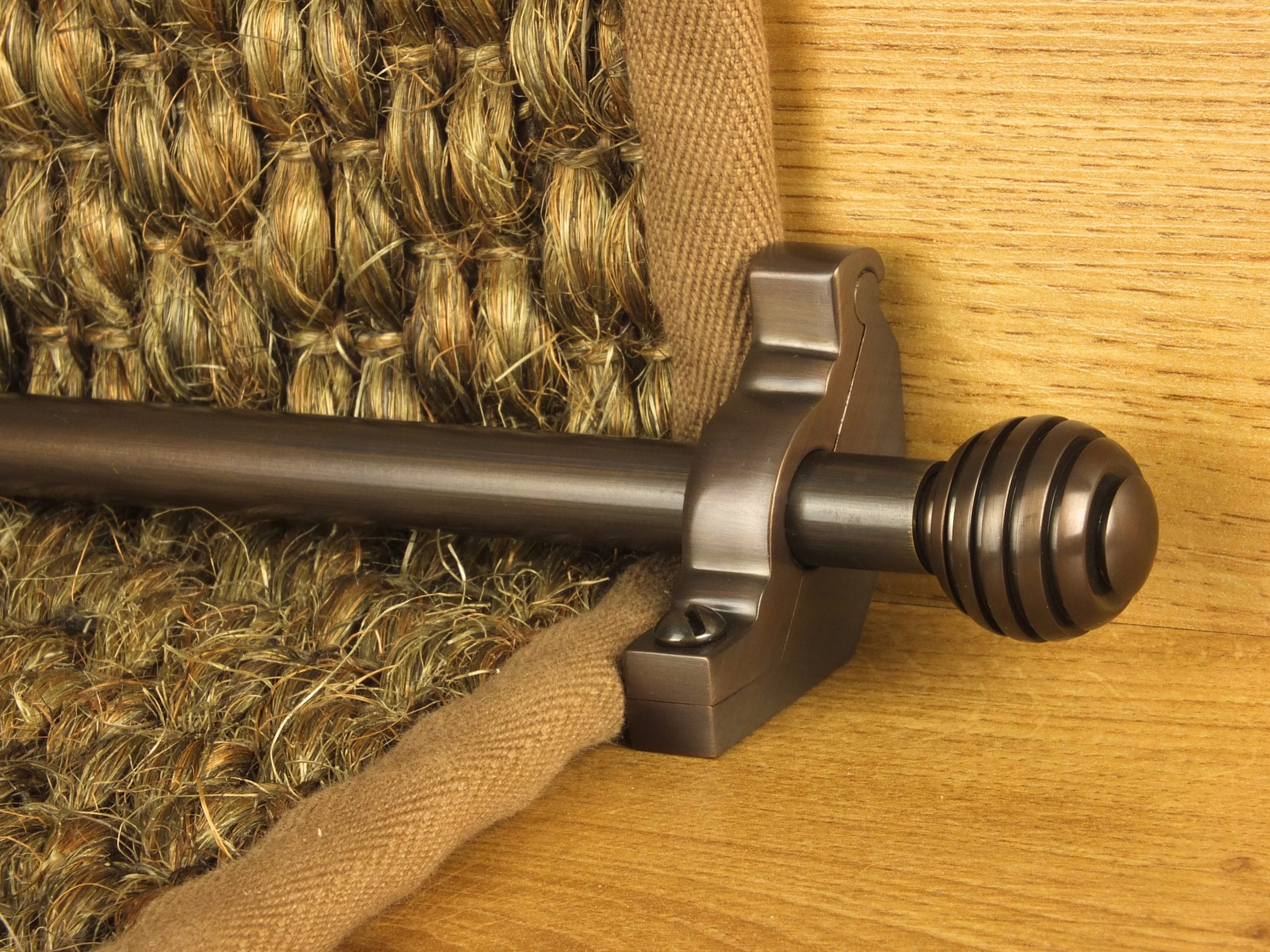 Sphere Stair Rods - Contemporary Antique Bronze Finish