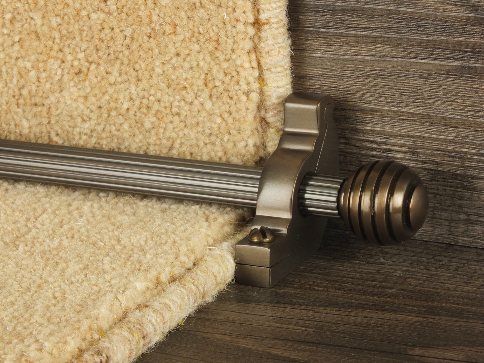 Sphere Stair Rods - Contemporary Antique Bronze Finish