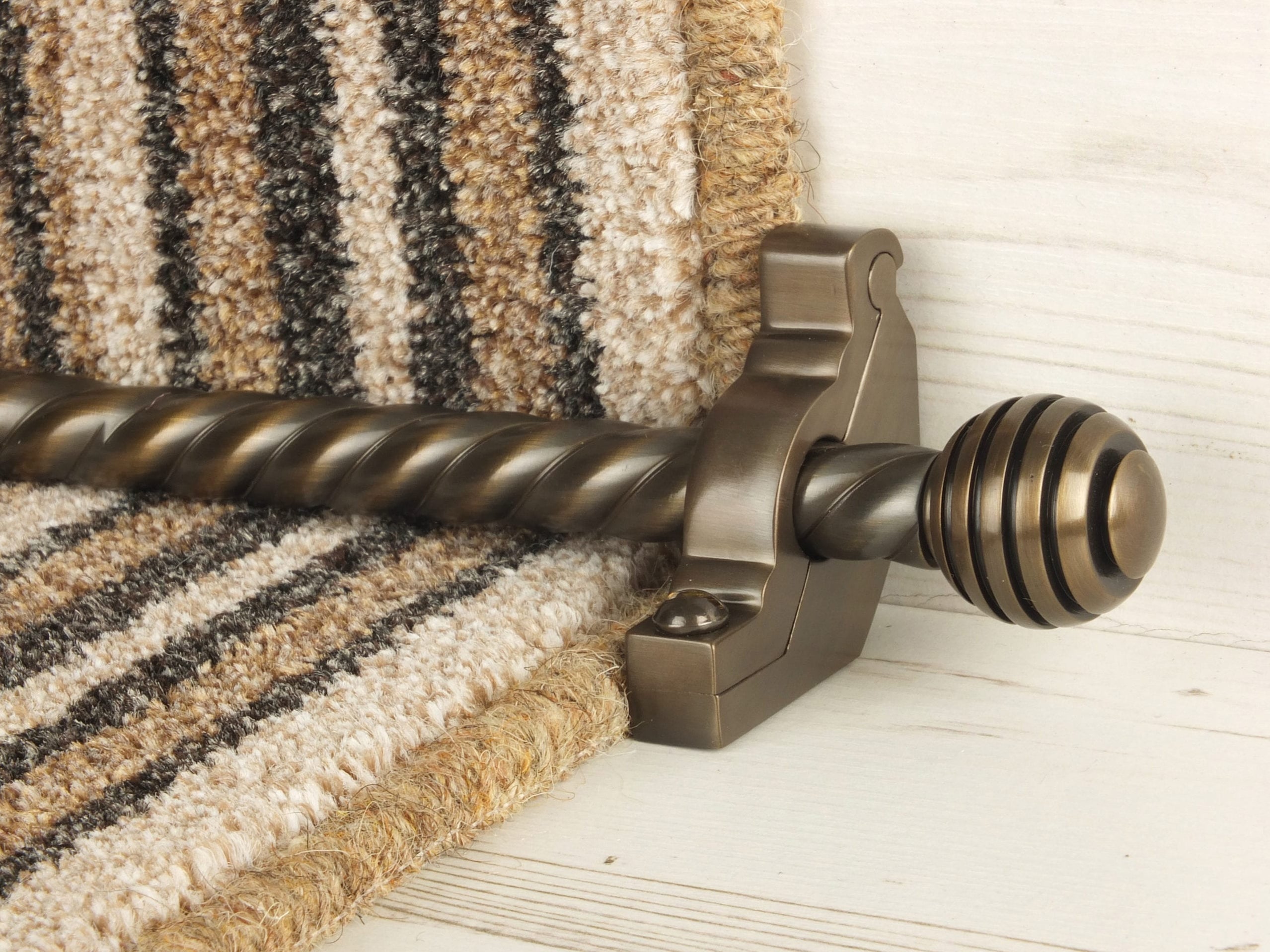 Sphere Stair Rods - Contemporary Antique Bronze Finish