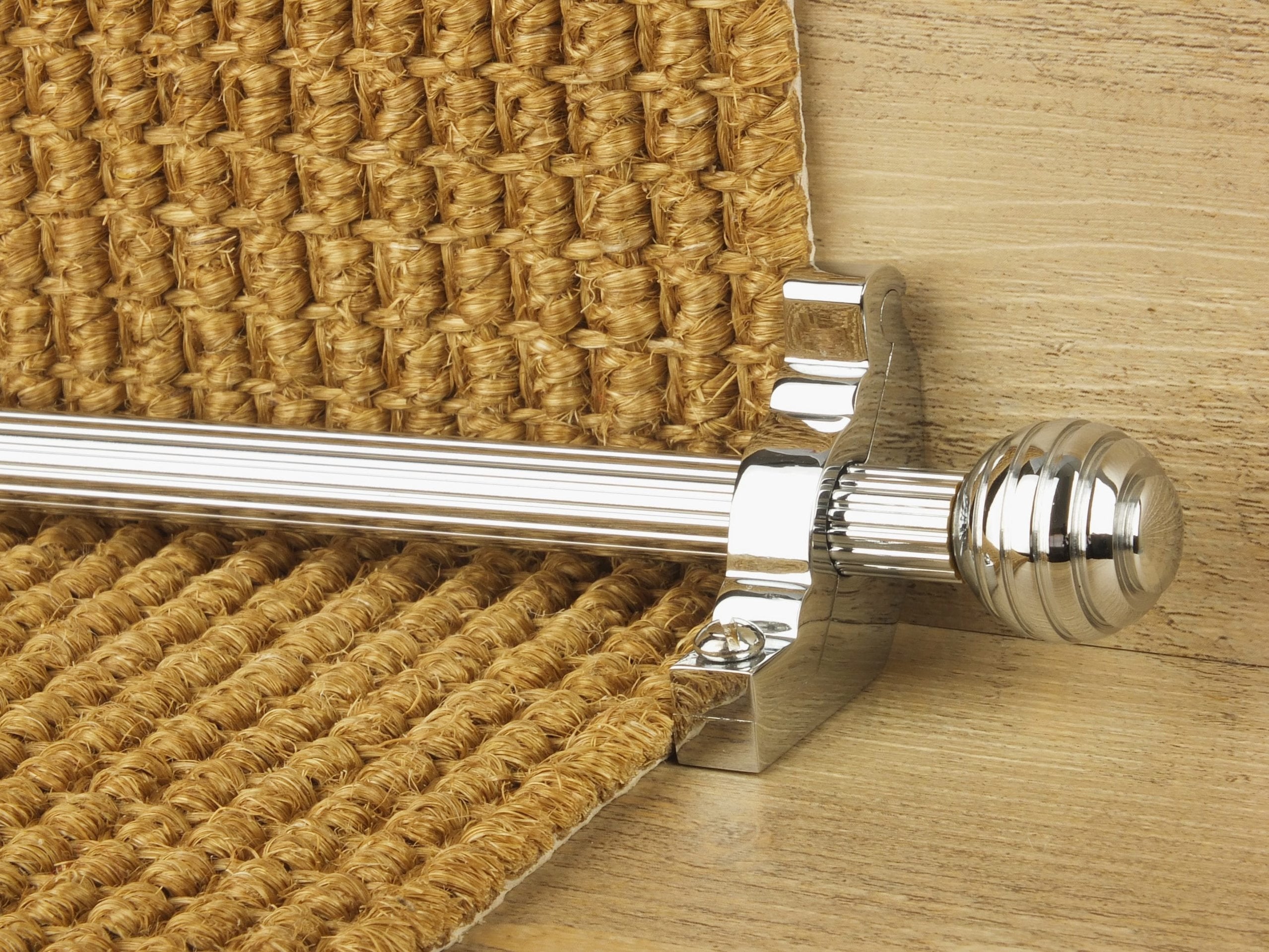 Sphere Stair Rods - Contemporary Chrome Finish