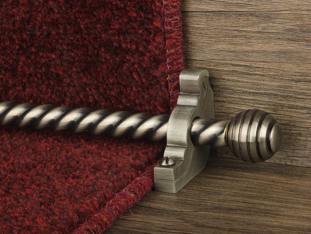 Sphere Stair Rods - Contemporary Pewter Finish
