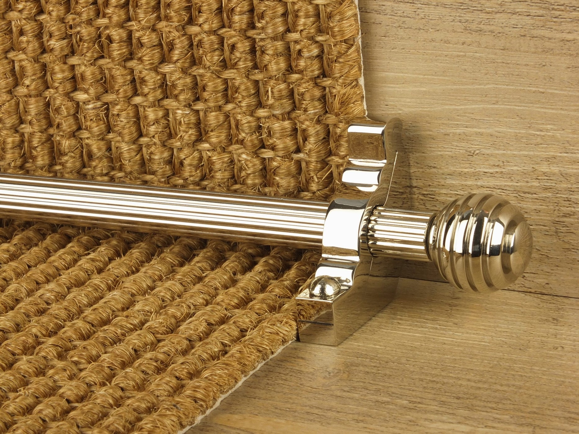 Sphere Stair Rods - Contemporary Polished Nickel Finish