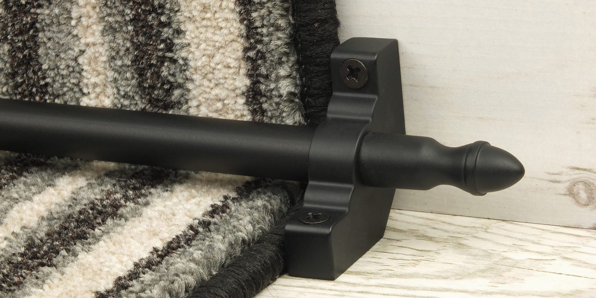 Homepride Stair Rods - Black | Decorative Carpet Rods