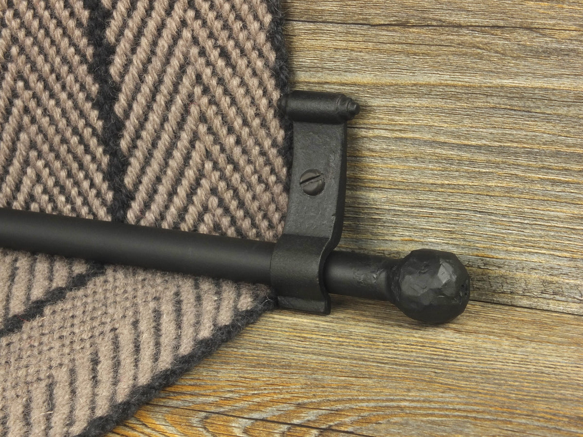Ball Stair Rods in Black with Decorative Finials | Quality Stair Accessory