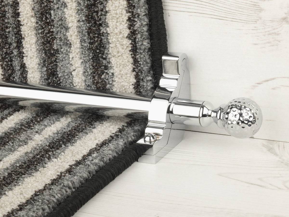 Dune Stair Rods in Chrome | Premium Staircase Decoration