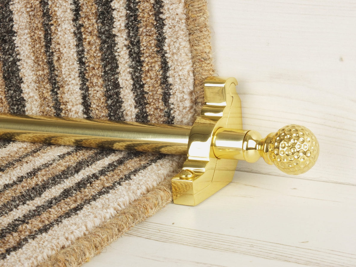 Dune Stair Rods - Polished Brass | Stair Rods Direct