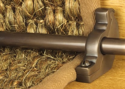 Antique Bronze Stair Rod Brackets - 12mm or 16mm Fixings