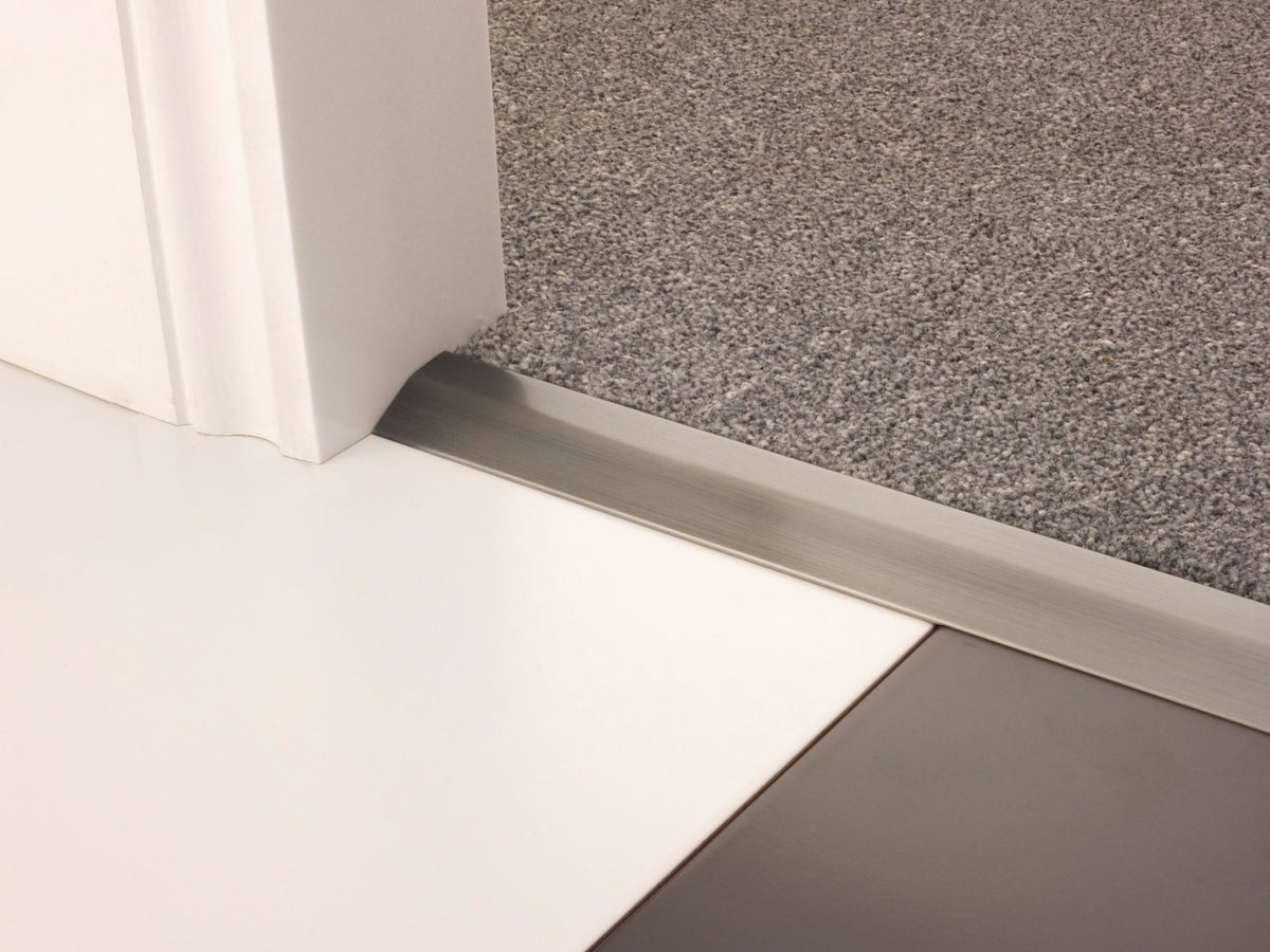 Premier Compression Ramp - Pewter | Carpet to Hard Floor Joiner