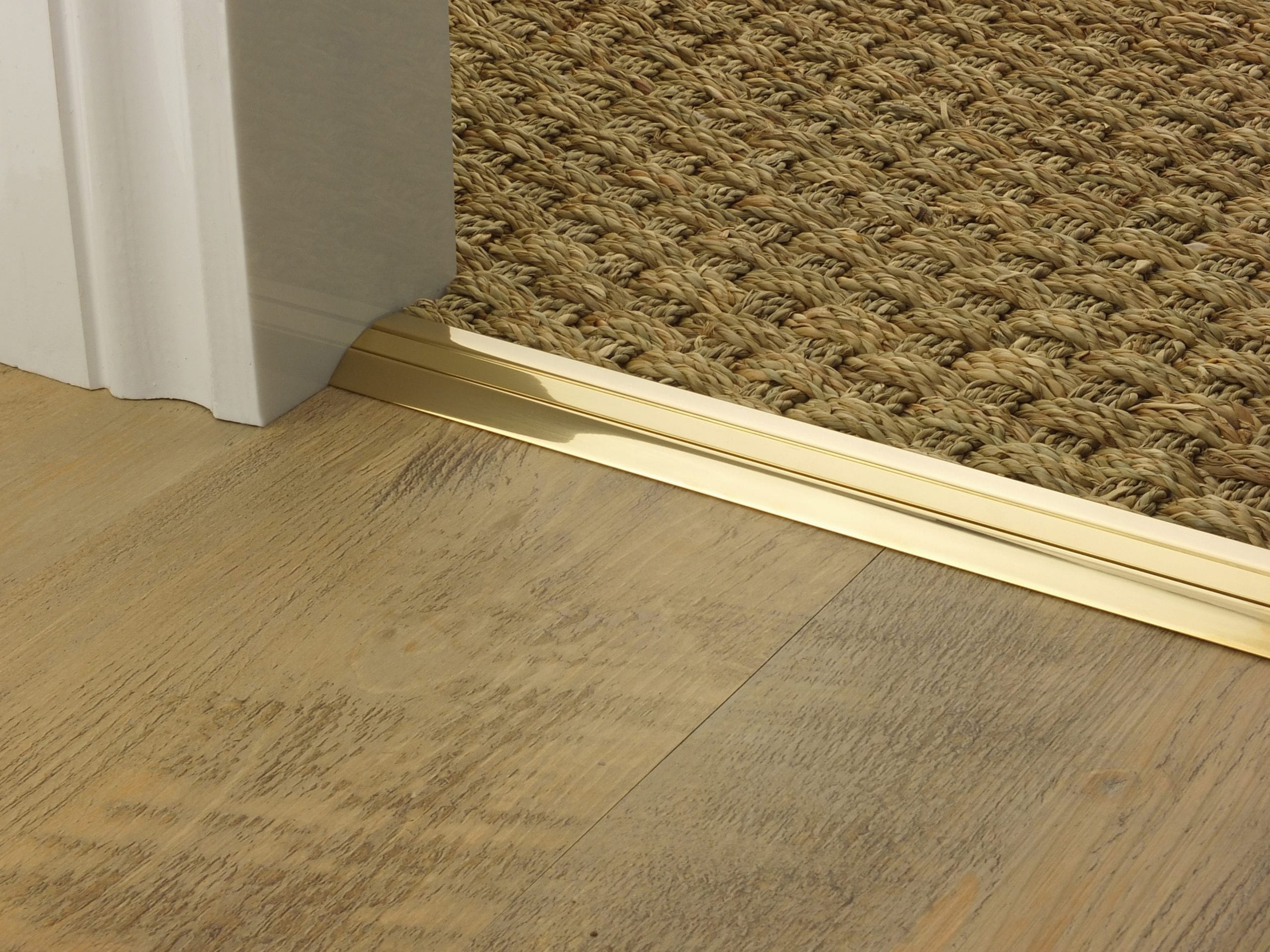 Premier Posh Polished Brass Carpet Bar - 3 Width Options | Stair Rods Direct