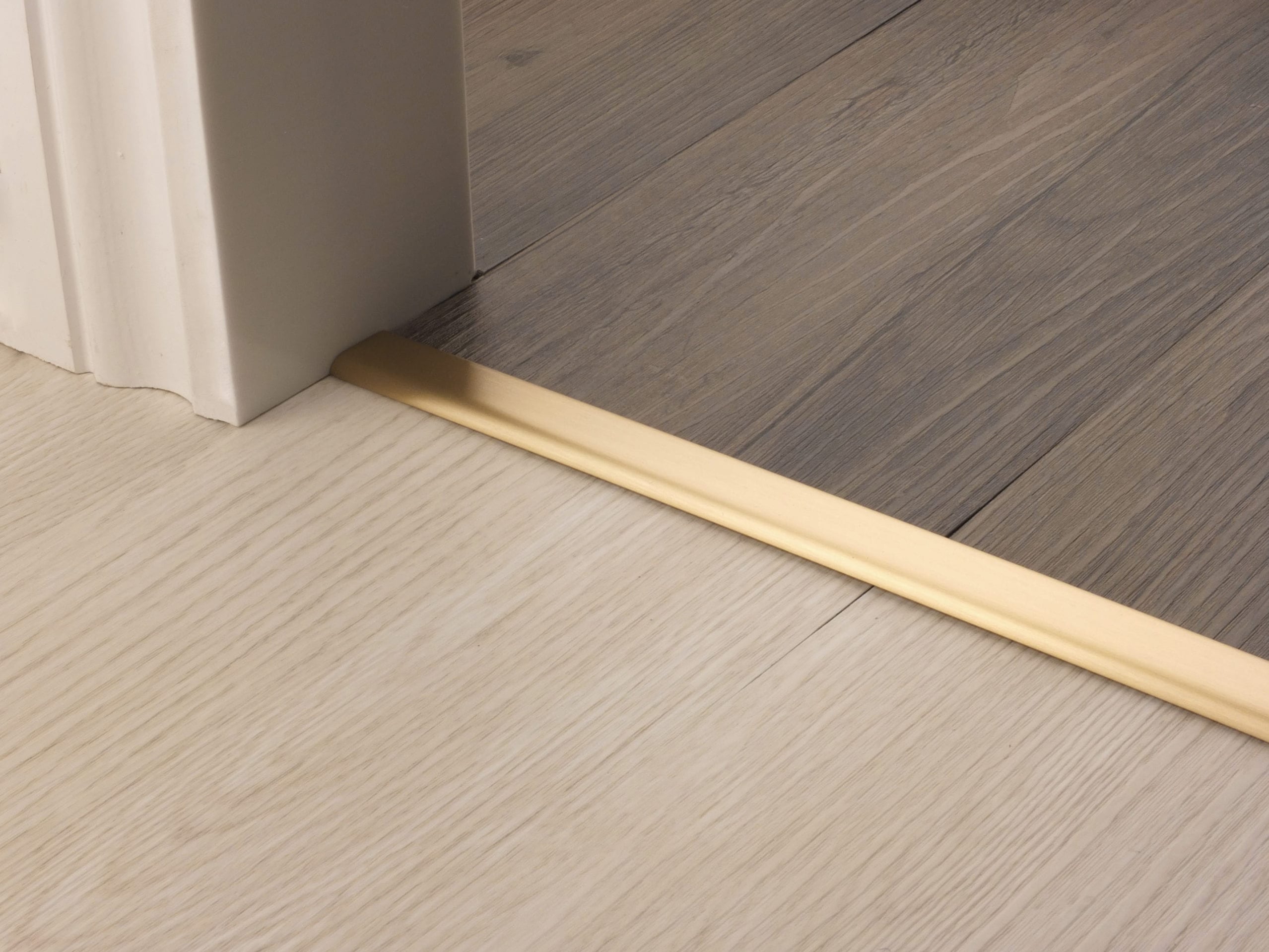 Premier Floating Vinyl Edge in Satin Brass | Trim for Flooring Joins