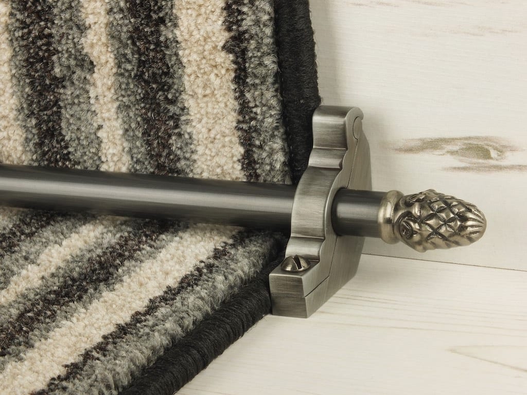 Sherwood Stair Rods in Pewter | Timeless Stair Accessory