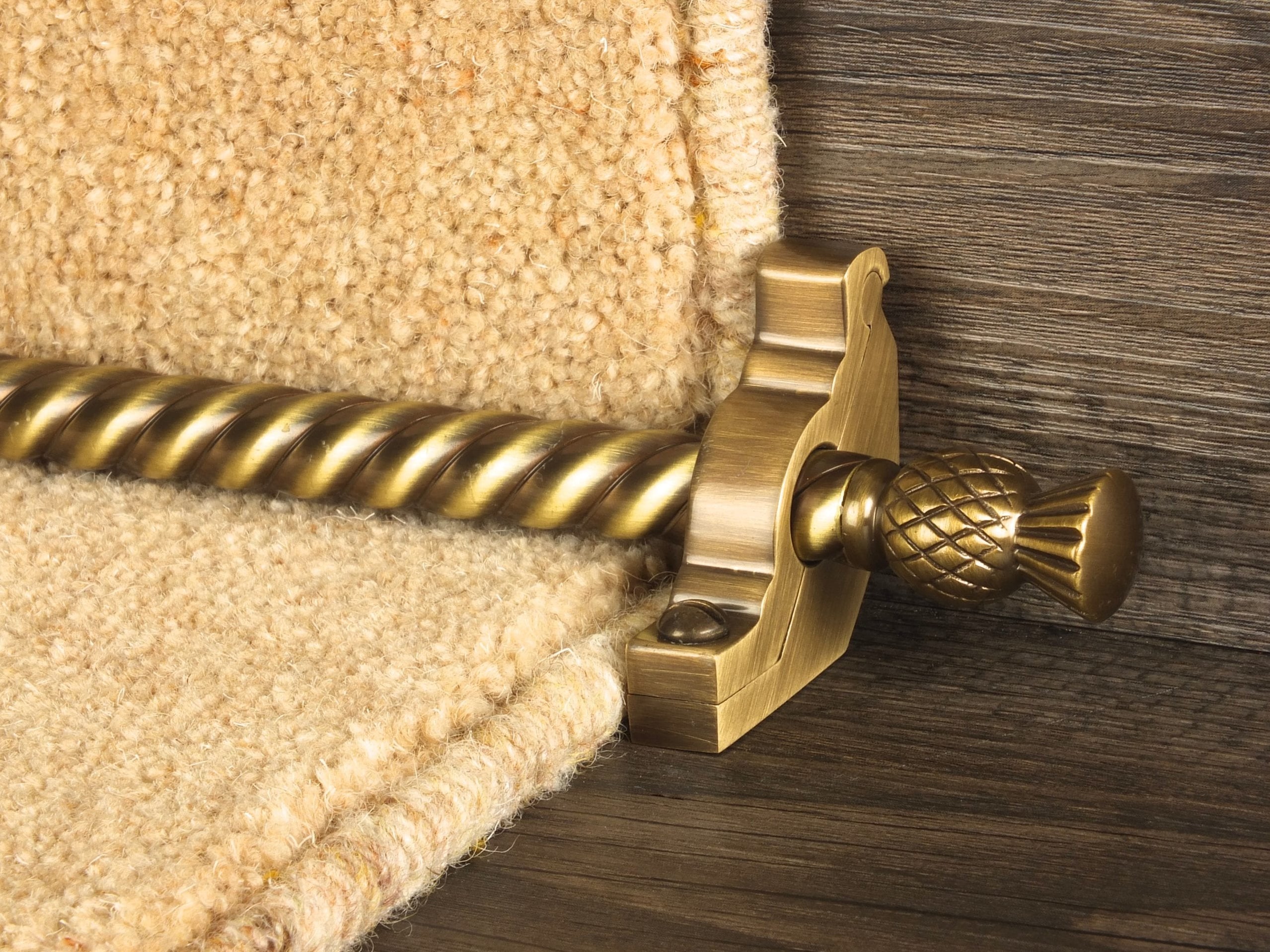 Arran Stair Rods in Antique Brass | Decorative Stair Accessories