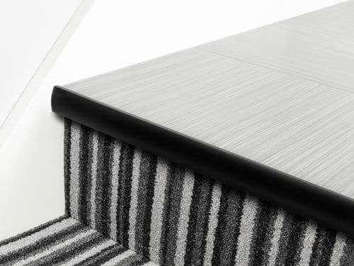 Premier LVT Nosing Full Bull - Black | Stair Trim for Vinyl Flooring
