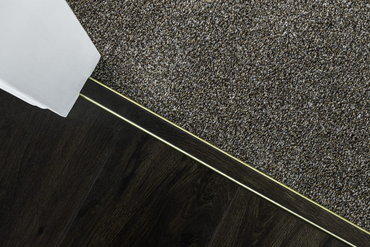 Ali Tramline Z Carpet Threshold - Polished Brass