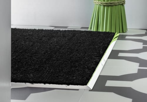 Matwell Edging in Polished Nickel | Protect and Define Recessed Mats