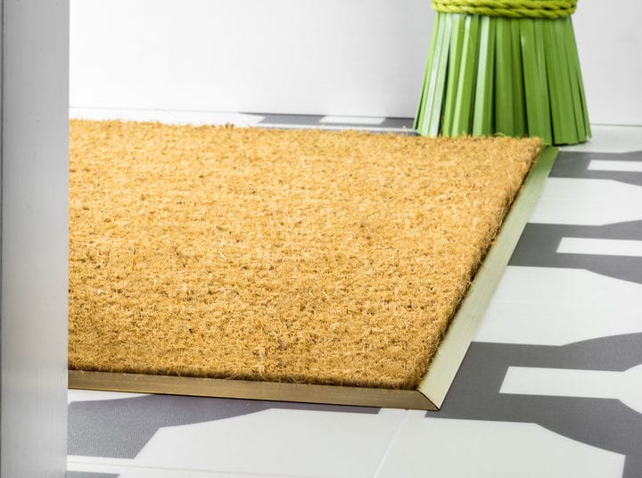Matwell Edging in Satin Brass | Finish For Recessed Door Mats