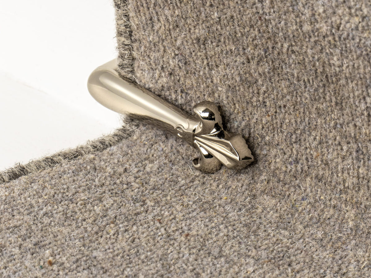 Victorian Stair Carpet Clips in Polished Nickel | Practical Detailing